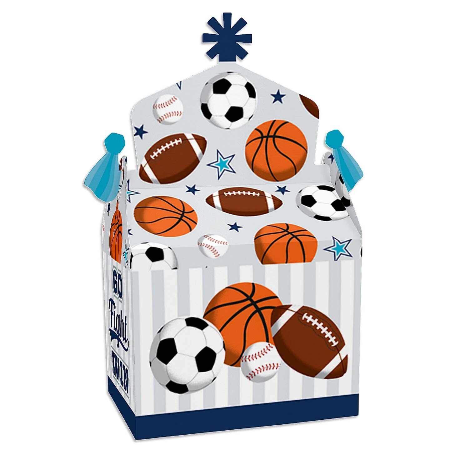 Big Dot of Happiness Go, Fight, Win - Sports - Treat Box Party Favors ...