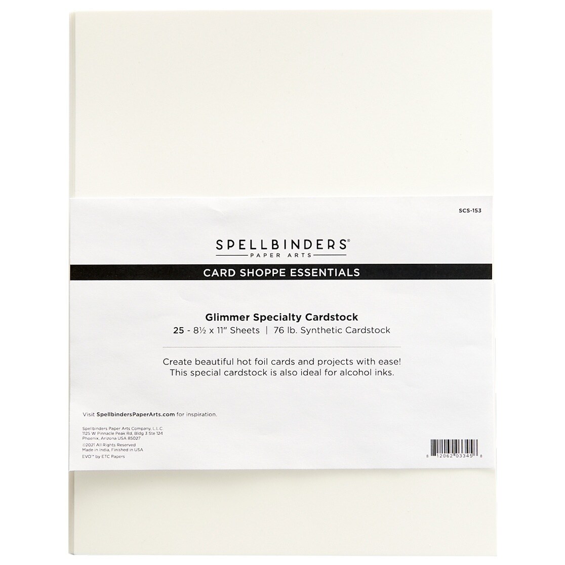 Spellbinders Glimmer Specialty Cardstock 8.5"X11" 25/Pkg | Michaels