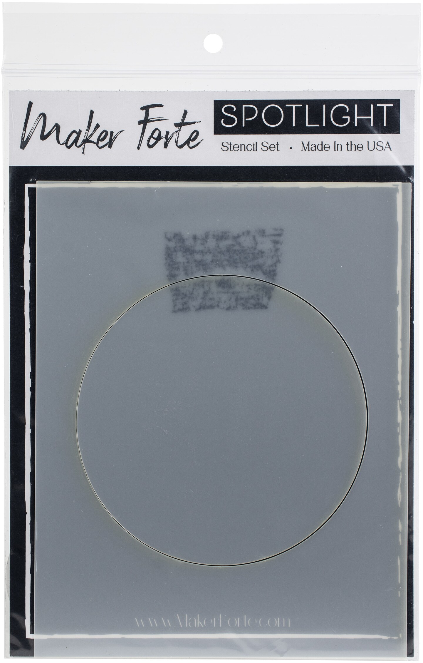 Maker Forte Stencils A2-Spotlight Circle | Michaels