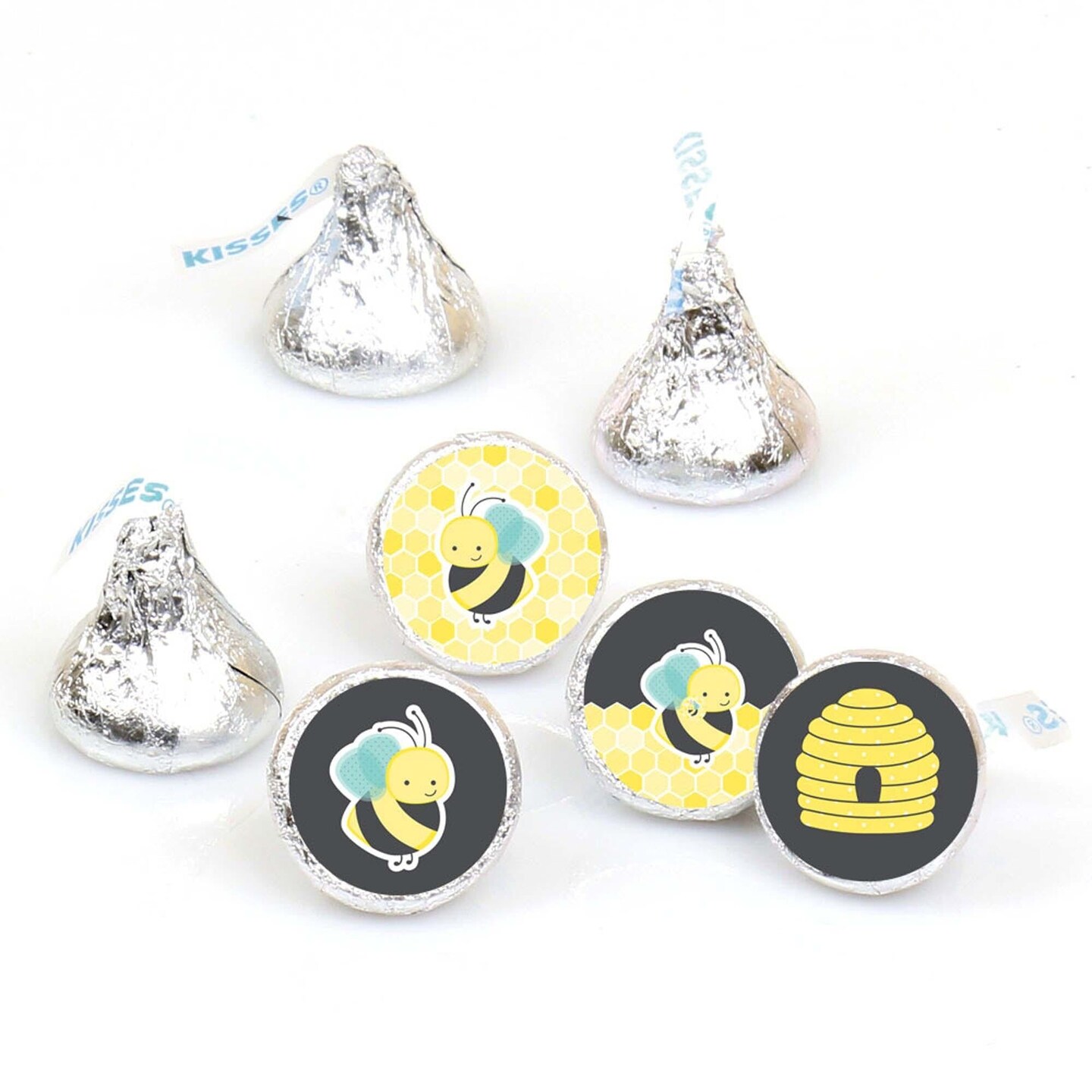 Big Dot of Happiness Honey Bee - Baby Shower or Birthday Party Round ...