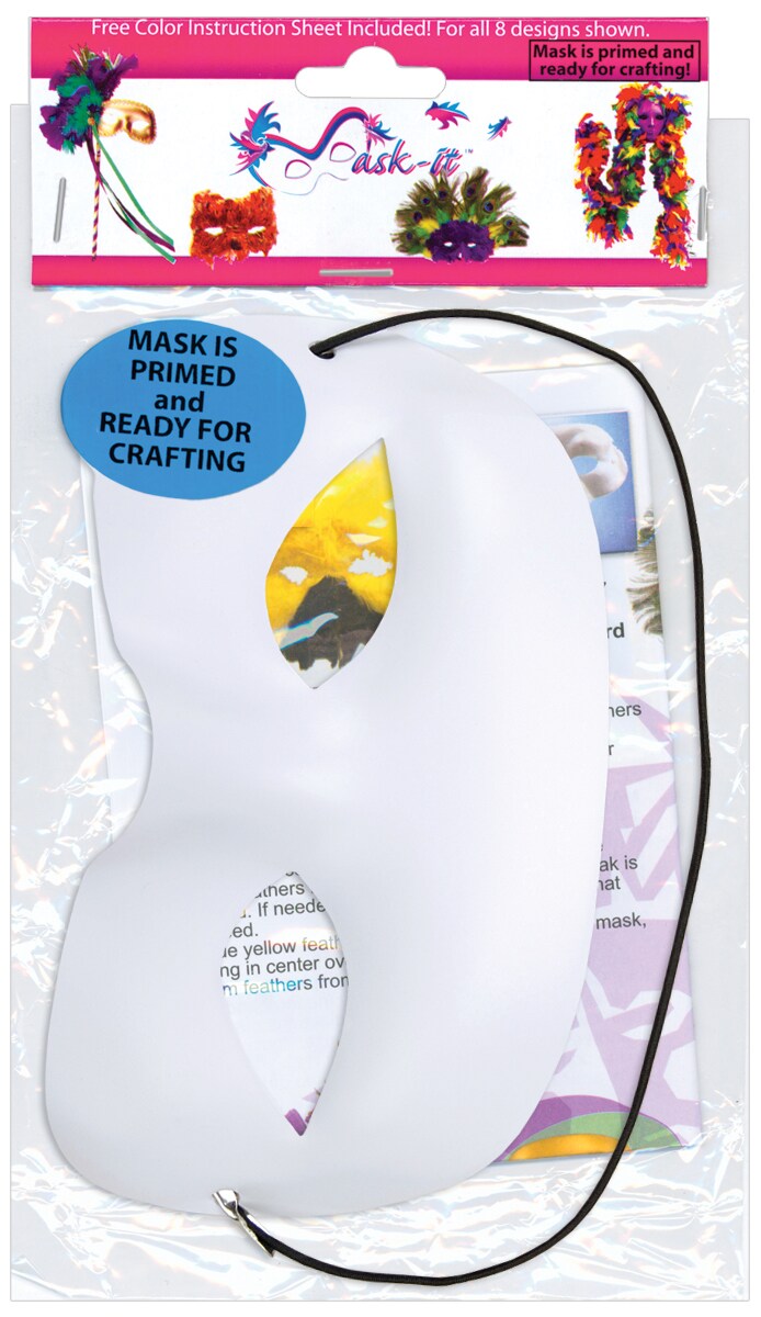 Mask-It Half Face Form 5.5"-White | Michaels