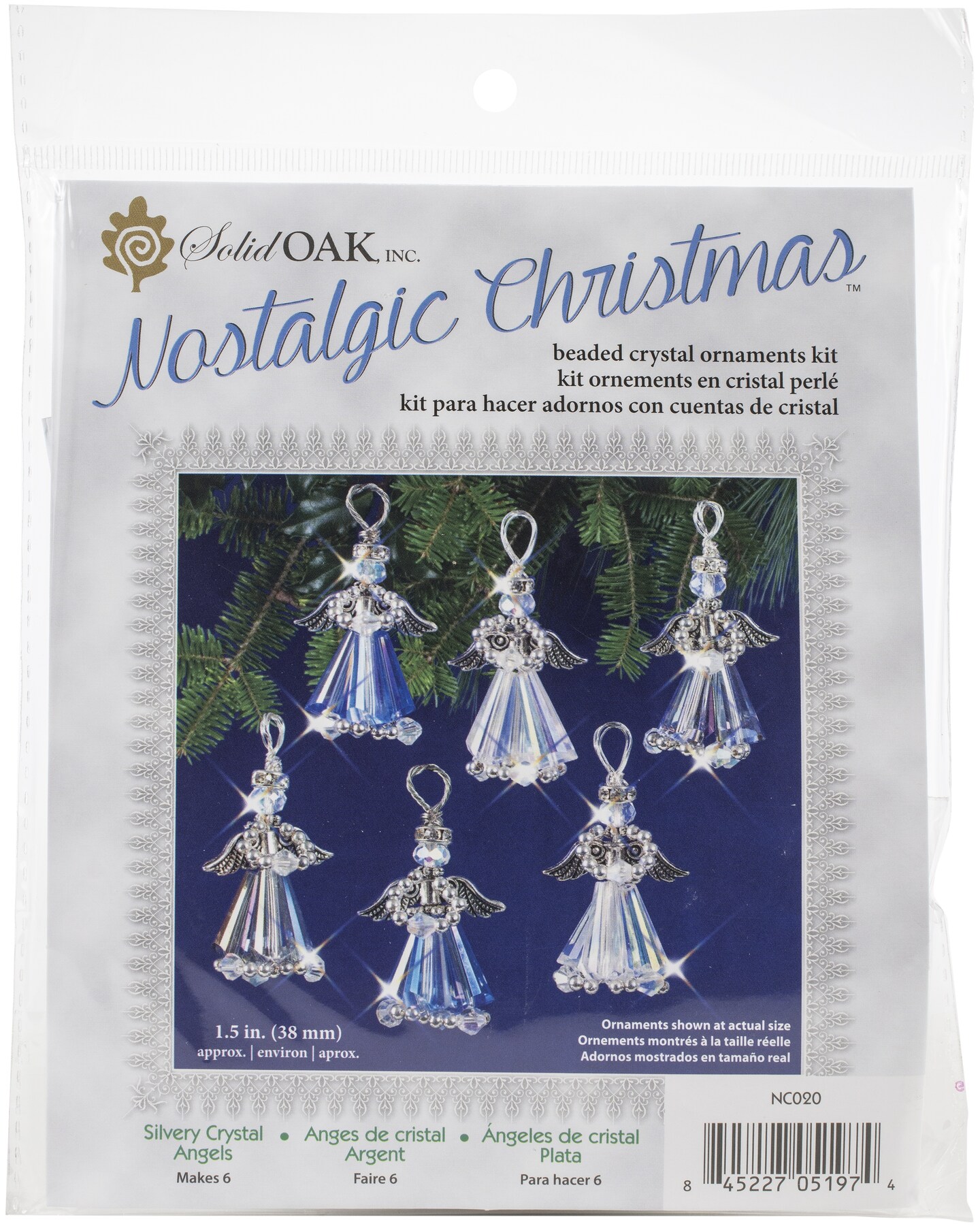 Solid Oak Nostalgic Christmas Beaded Crystal Ornament Kit | Michaels