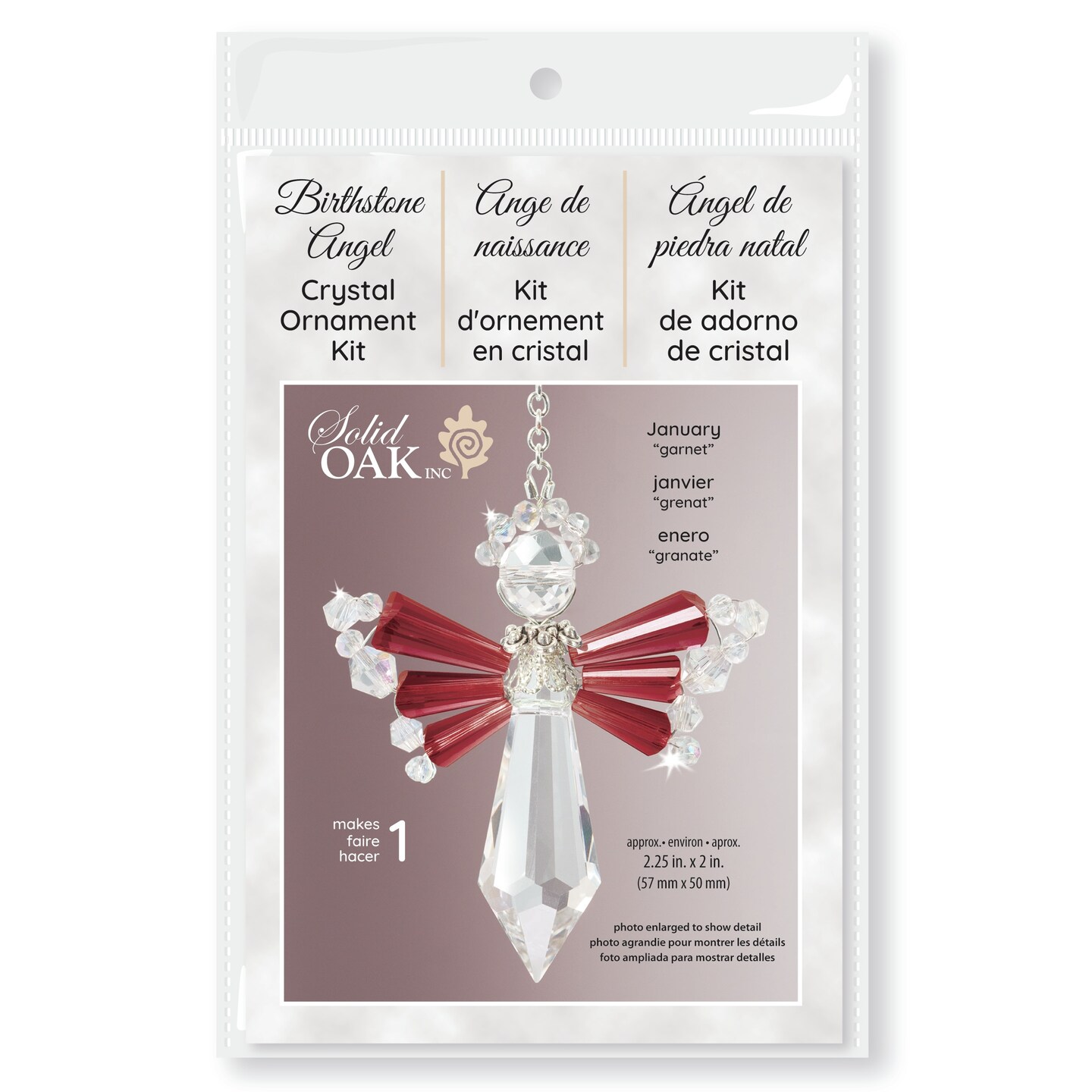 Solid Oak Birthstone Angel Crystal Suncatcher Ornament Kit | Michaels