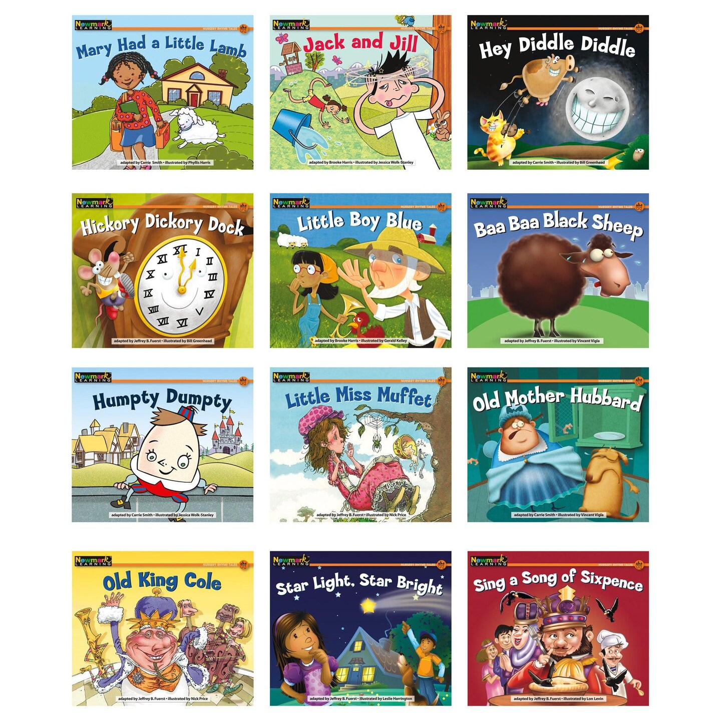 Nursery Rhyme Tales Content-Area Leveled Reader, English, Set of 12 ...