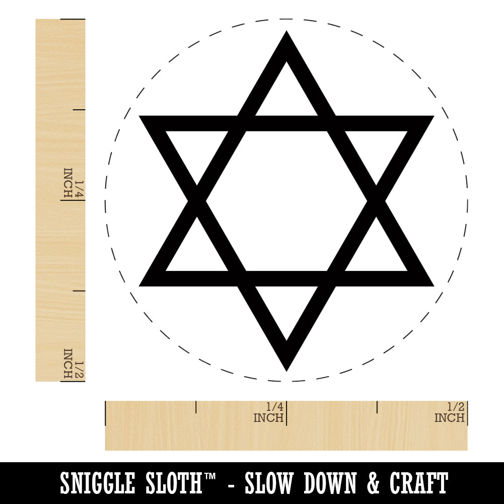 Star of David Jewish Self-Inking Rubber Stamp for Stamping Crafting ...