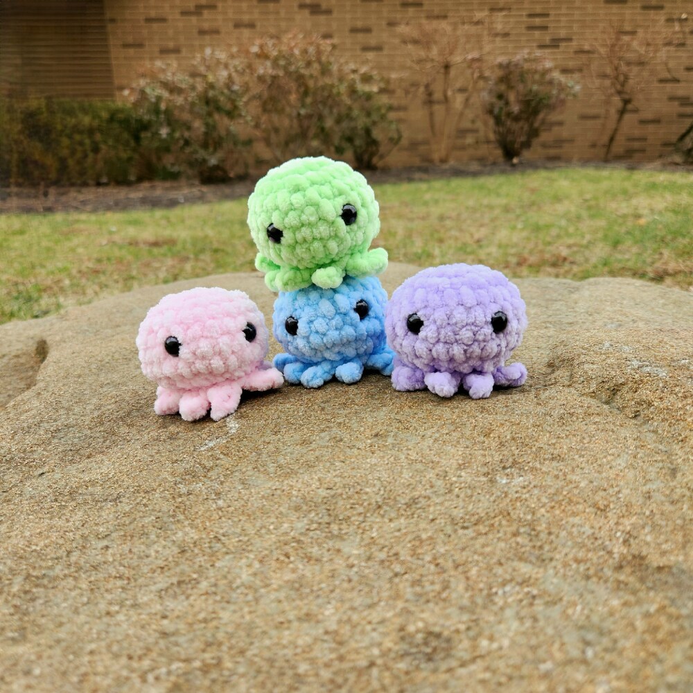 Homemade Amigurumi Crochet Small Octopus Plushie | MakerPlace by Michaels