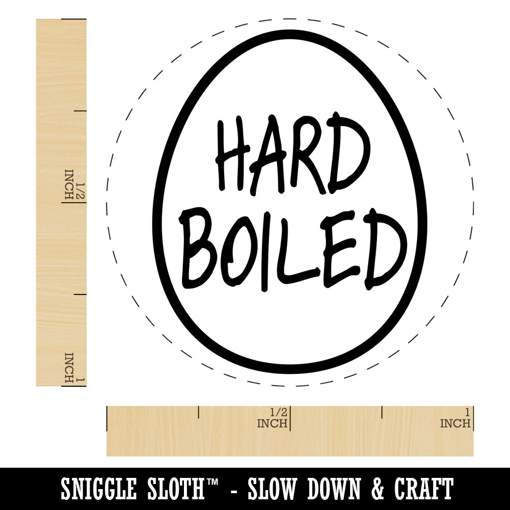 Hard Boiled Text in Egg Self-Inking Rubber Stamp for Stamping Crafting ...