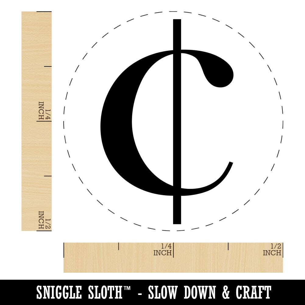 Cents Symbol Self-Inking Rubber Stamp for Stamping Crafting Planners ...