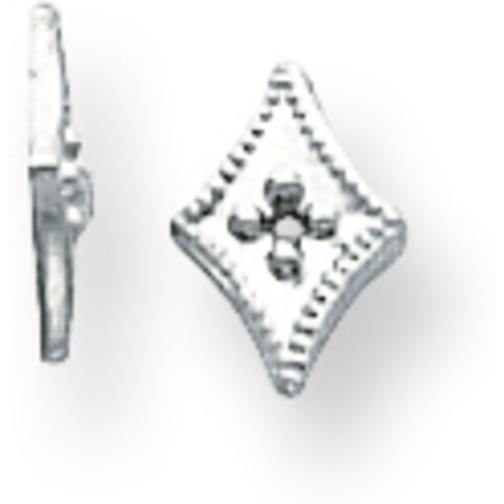 14K White Gold Diamond Shape Top Setting 1.3mm | Michaels