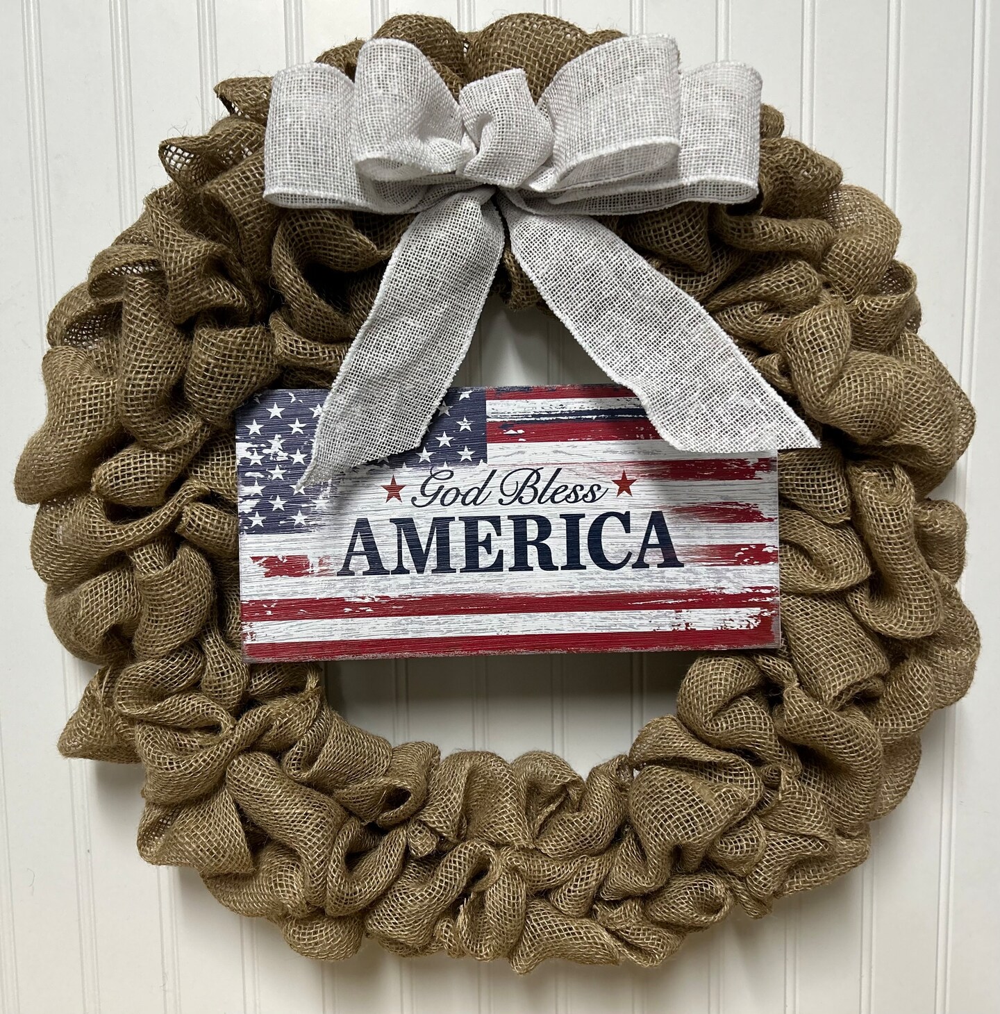 Patriotic Wreath, Summer Wreath, American Flag, Stars and Stripes ...