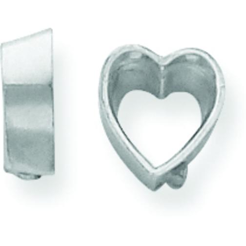14K White Gold Heart Bezel Setting 8mm | Michaels