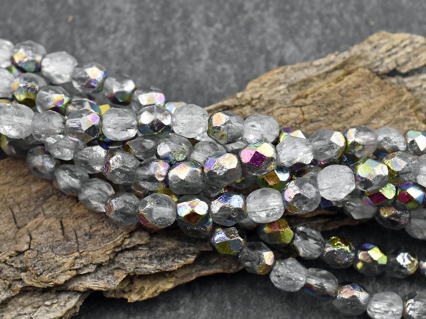 *25* 6mm Etched Crystal Marea Fire Polished Round Beads | Michaels