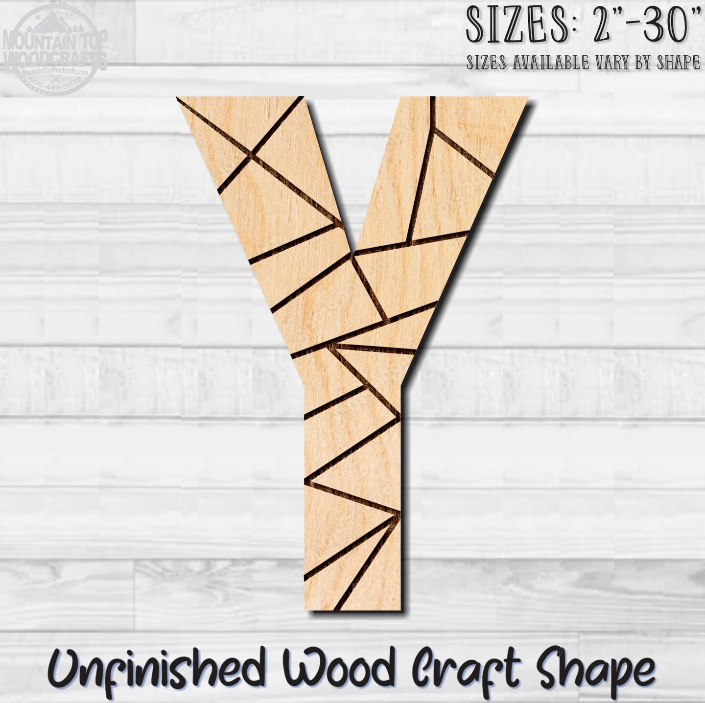Coloring Letter Y Unfinished Wood Shape Blank Laser Engraved Cutout ...