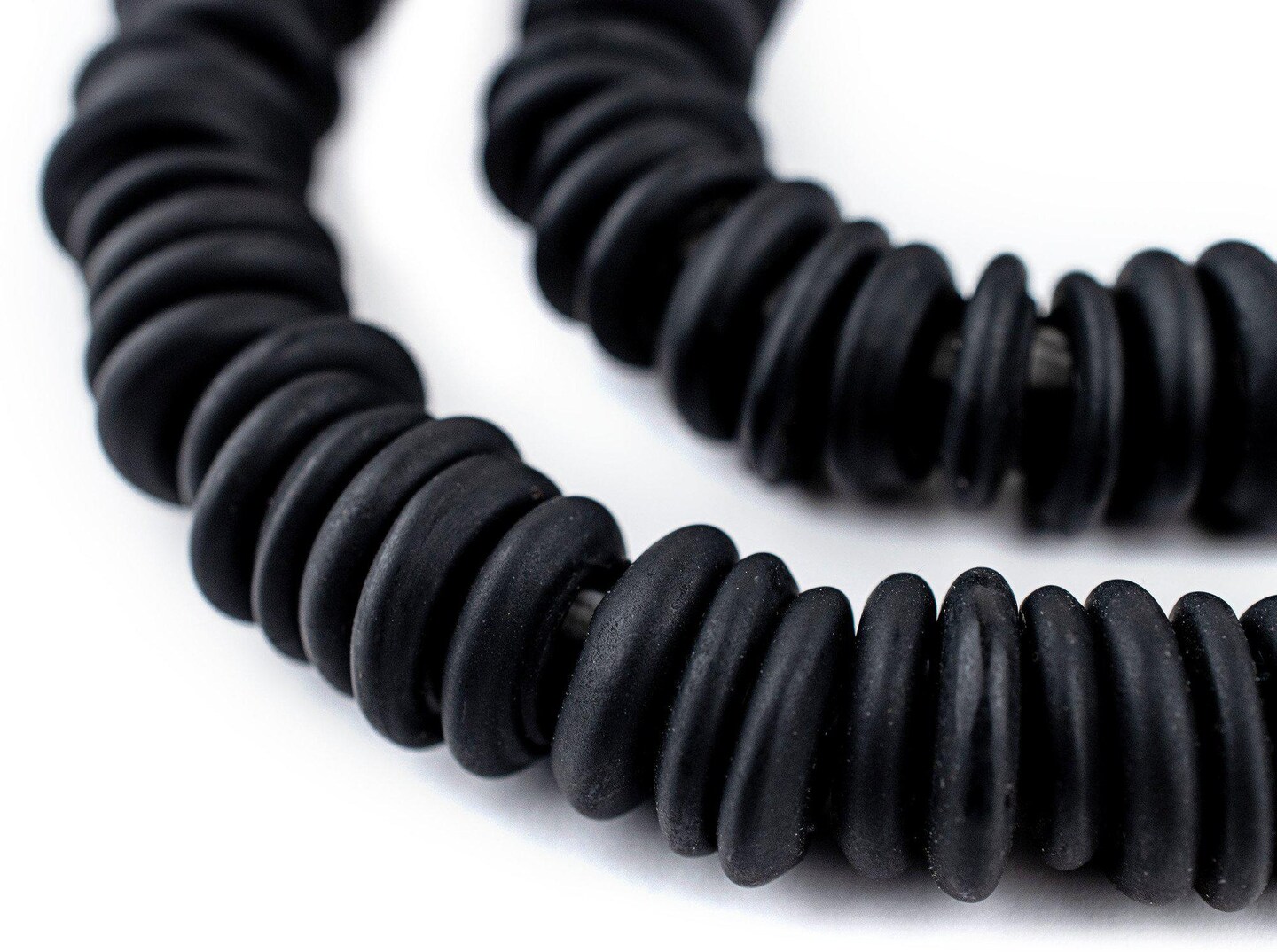 TheBeadChest Black Annular Wound Dogon Beads (14mm) | Michaels