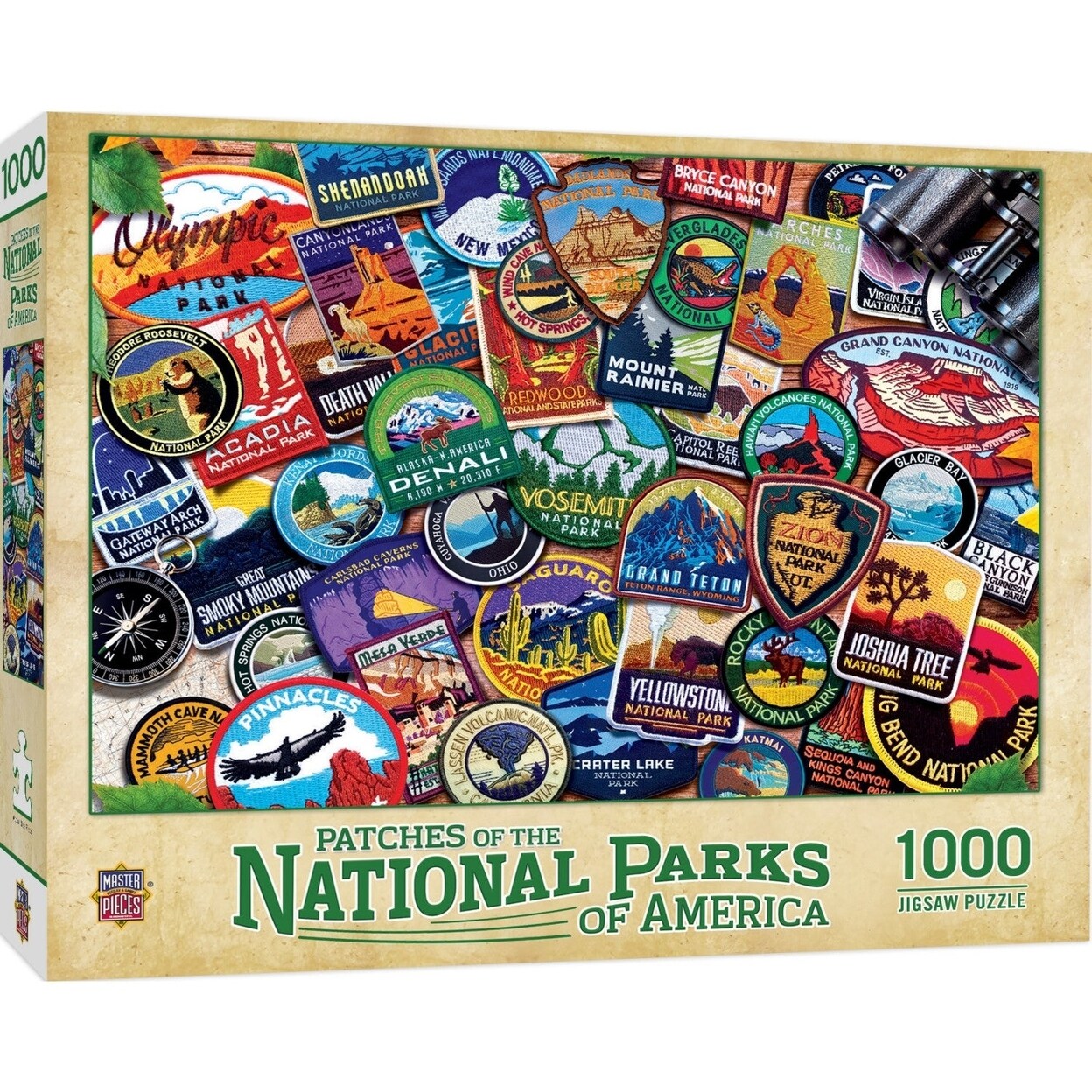 MasterPieces Patches of the National Parks 1000 Piece Jigsaw Puzzle ...