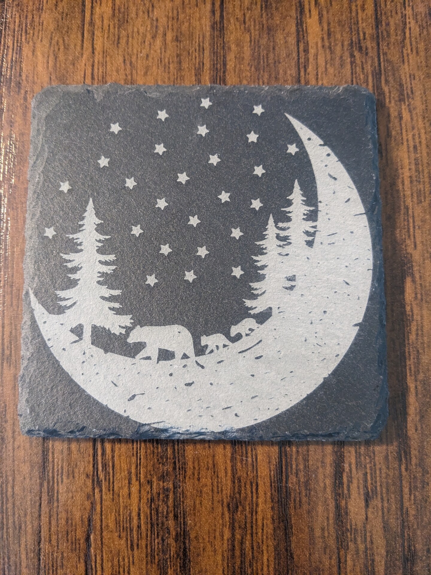 Bear and Cubs Slate Coaster | MakerPlace by Michaels