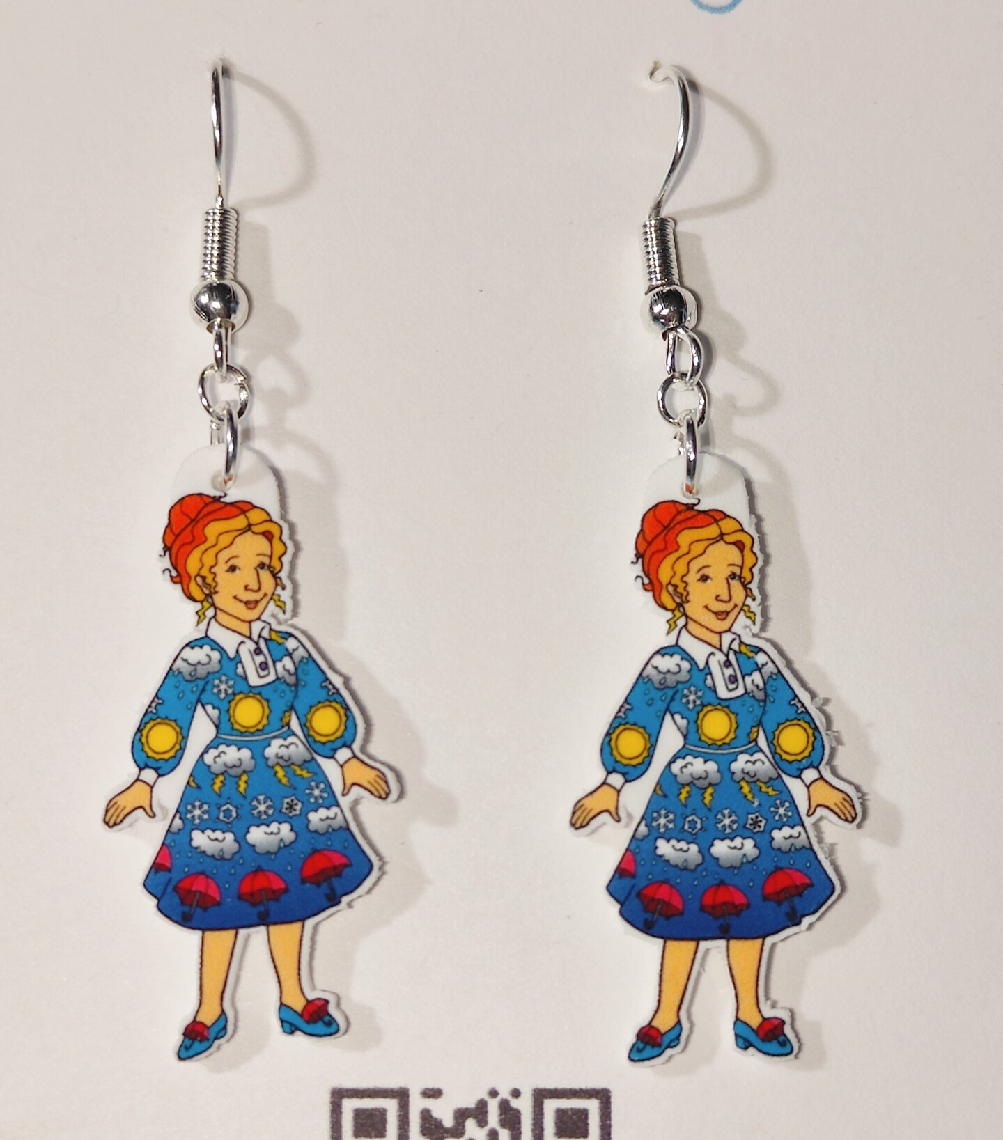 Magic School Bus Mrs Frizzle Fan Art Earrings | MakerPlace by Michaels