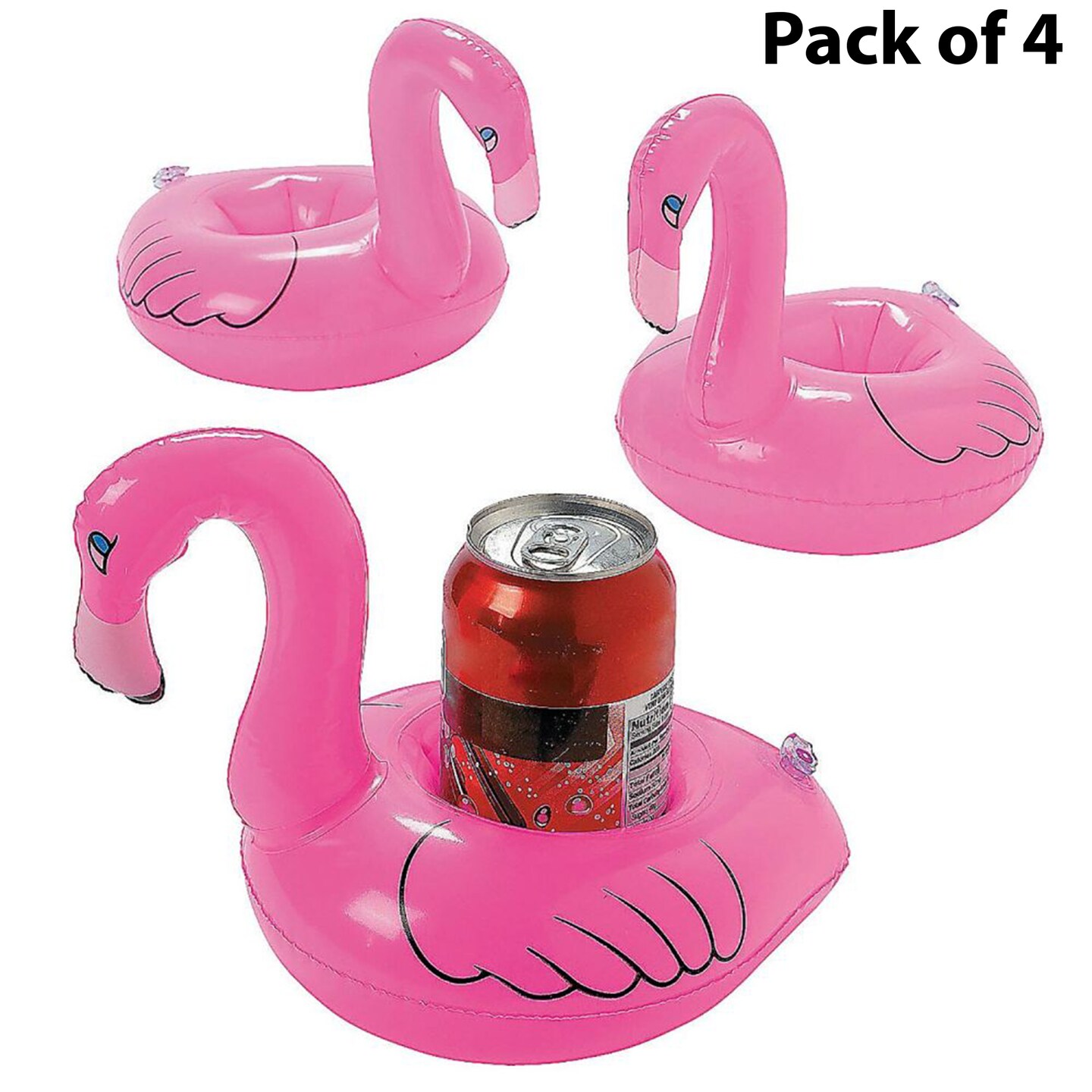 Inflatable Floating Flamingo Coasters 8 inches tall by 8 1/2 inches ...