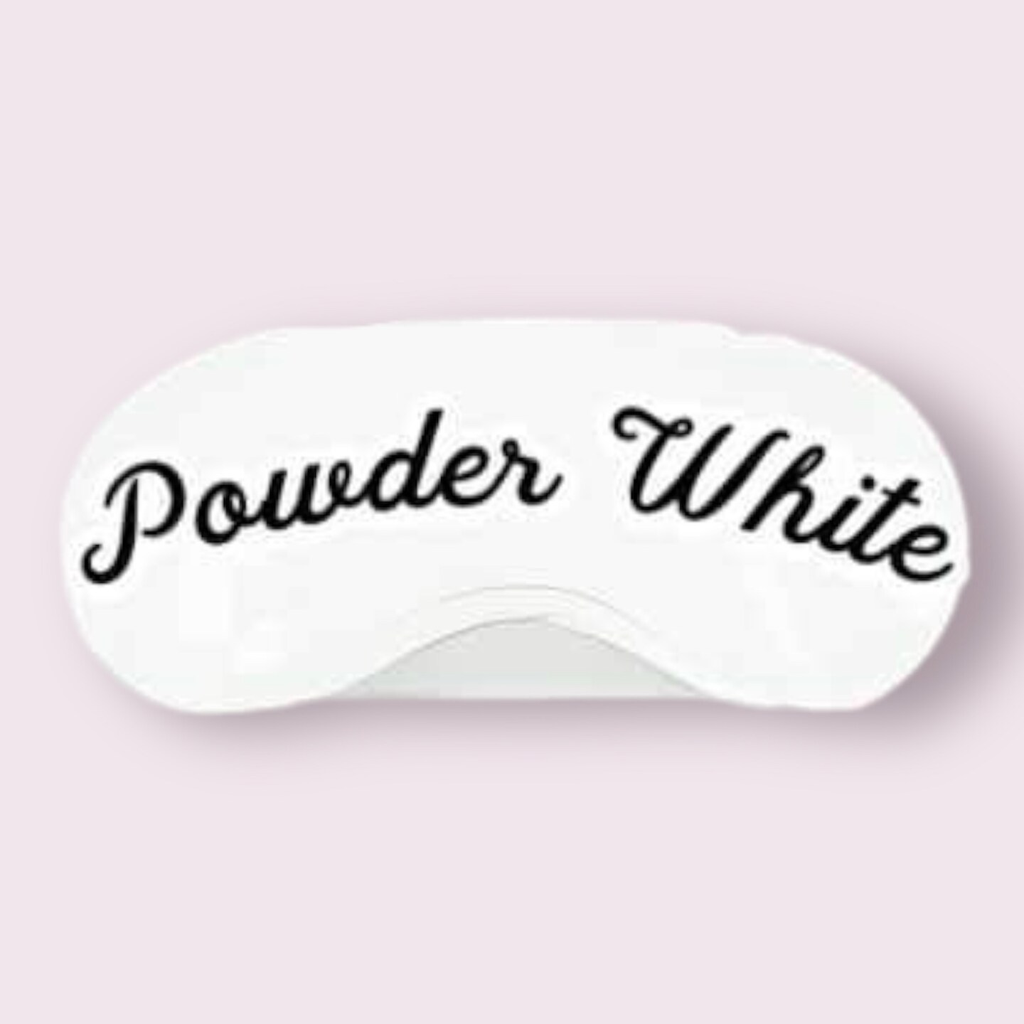 POWDER WHITE PERSONALIZED EYE MASK | MakerPlace by Michaels