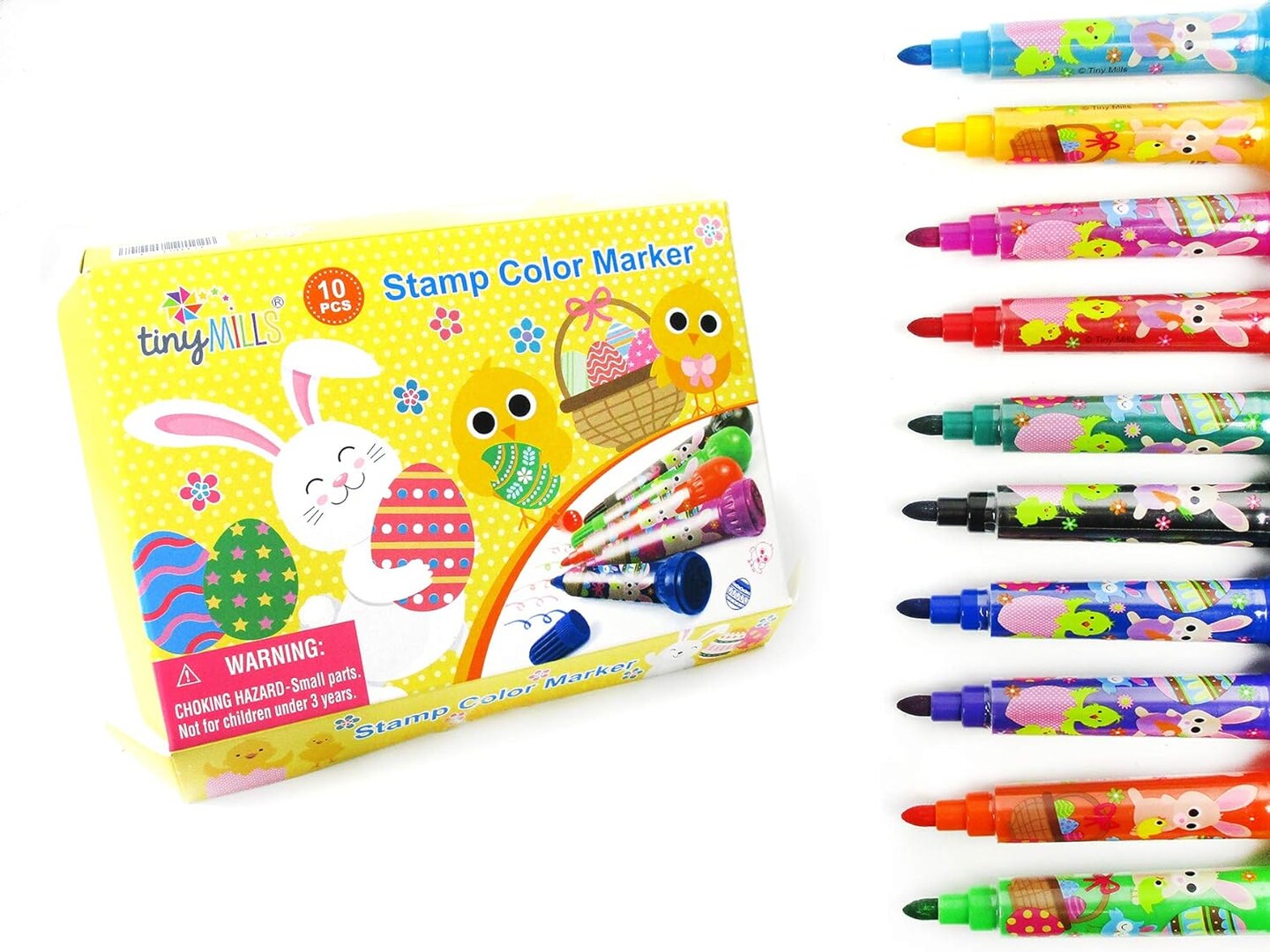 Easter Stamp Marker Set of 10, Easter Party Favors Easter Basket ...