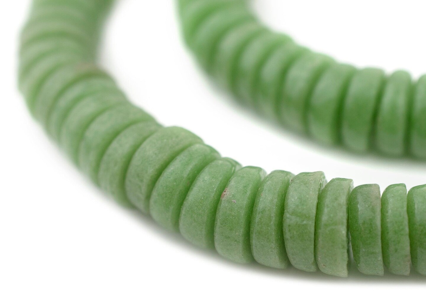 TheBeadChest Lime Green Ashanti Glass Disk Beads (14mm) | Michaels