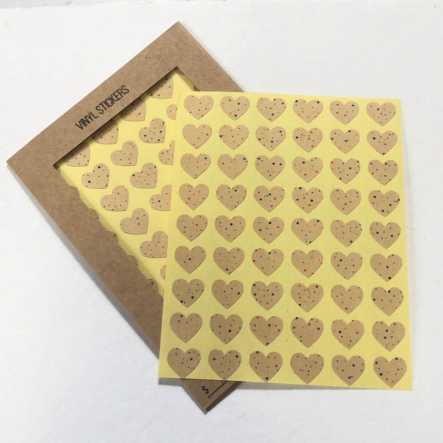 Heart Stickers, Painted Dot Craft Heart Labels | MakerPlace by Michaels