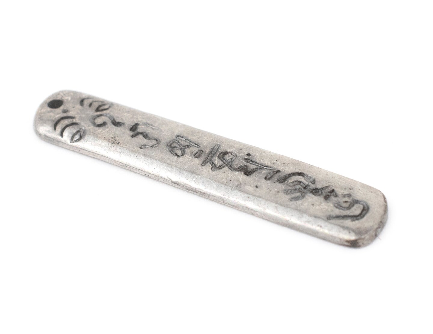 TheBeadChest Silver Om Mani Padme Hum Pendant (58x20mm) | Michaels