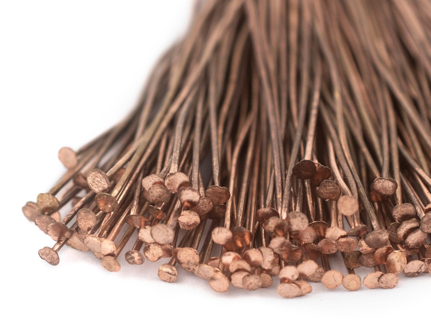 TheBeadChest Copper 21 Gauge 2.5 Inch Head Pins (Approx 100 pieces ...