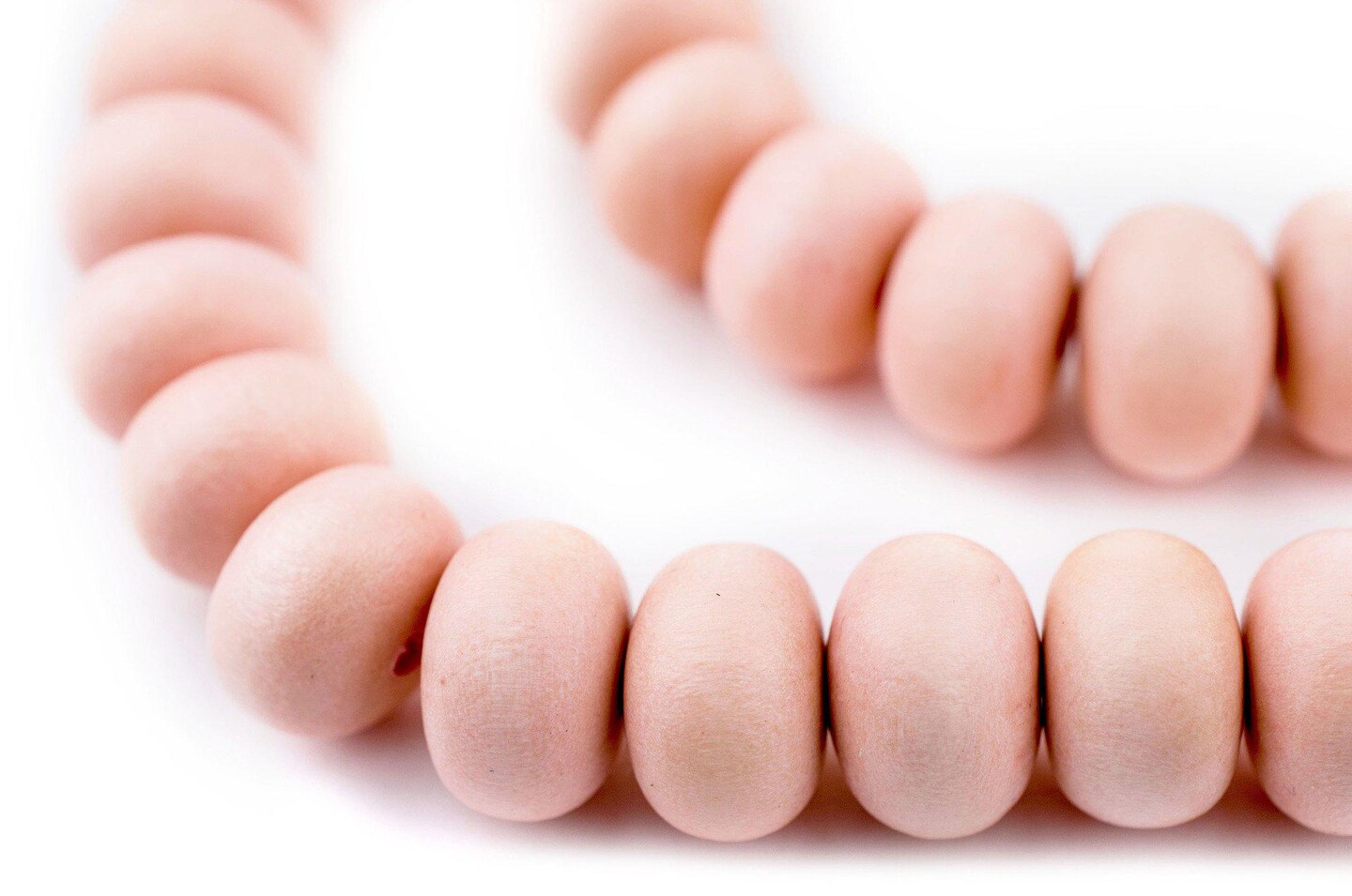 TheBeadChest Pink Abacus Natural Wood Beads (10x15mm): Organic Eco ...