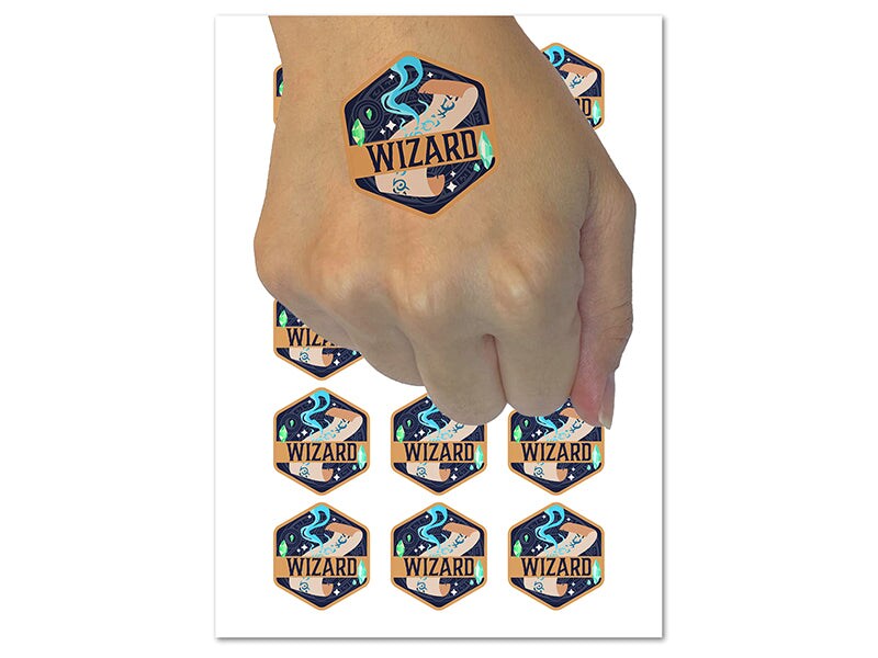 RPG Class Wizard Mage Games Fantasy Gaming Temporary Tattoo Water ...