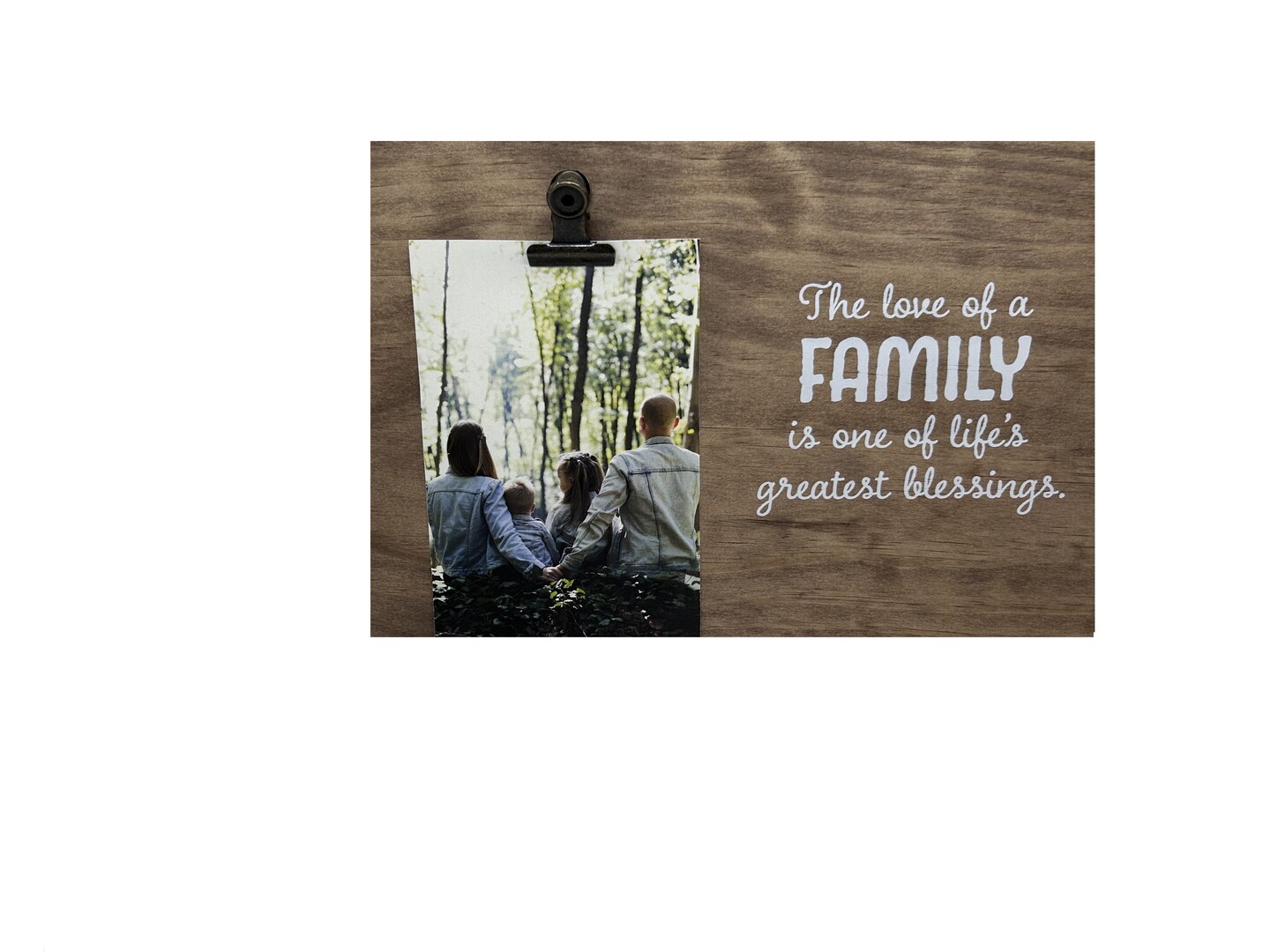 Decorative Wood Clip Frame: Family | Michaels