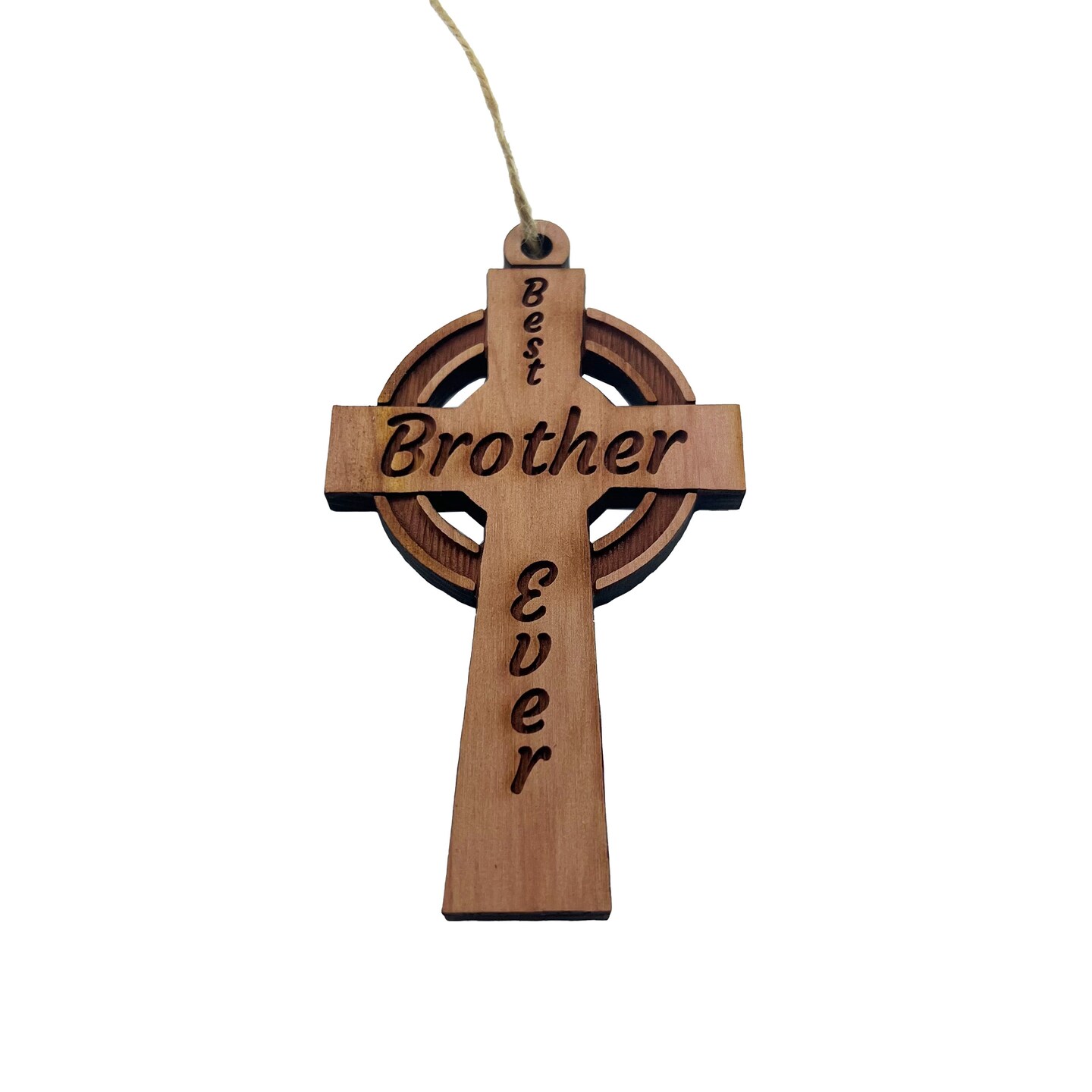 Best Brother Ever Celtic Cross - Cedar Ornament | Michaels