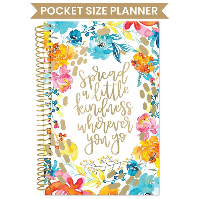 bloom daily planners 2024 Soft Cover Planner, 4" x 6", Spread Kindness ...