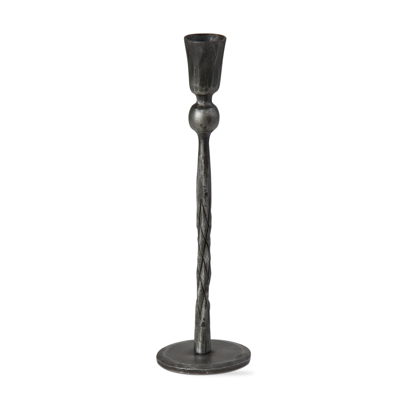 Saratoga Black Metal Taper Holder Candlestick Holder, 3.0L x 3.0W x 10 ...