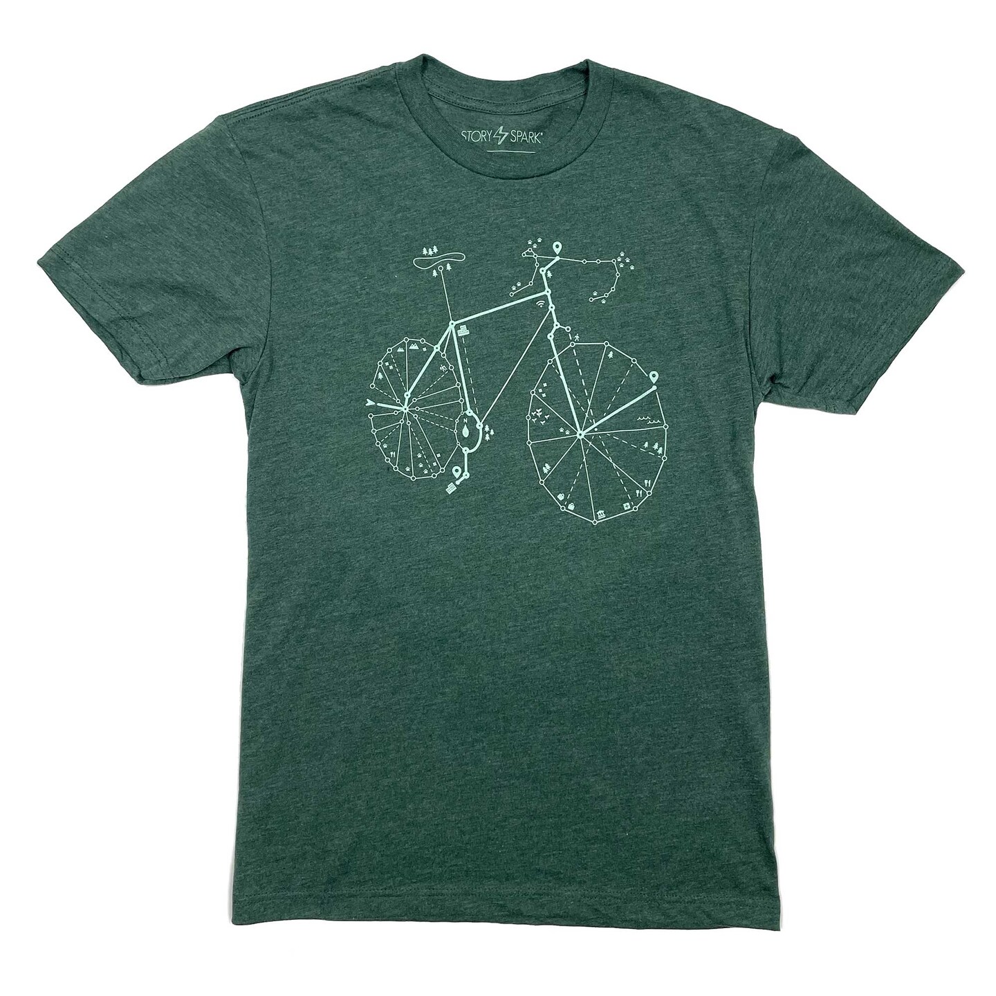 Iconic Road Bike Shirt for Cyclists, Adventurers, and Map Lovers ...