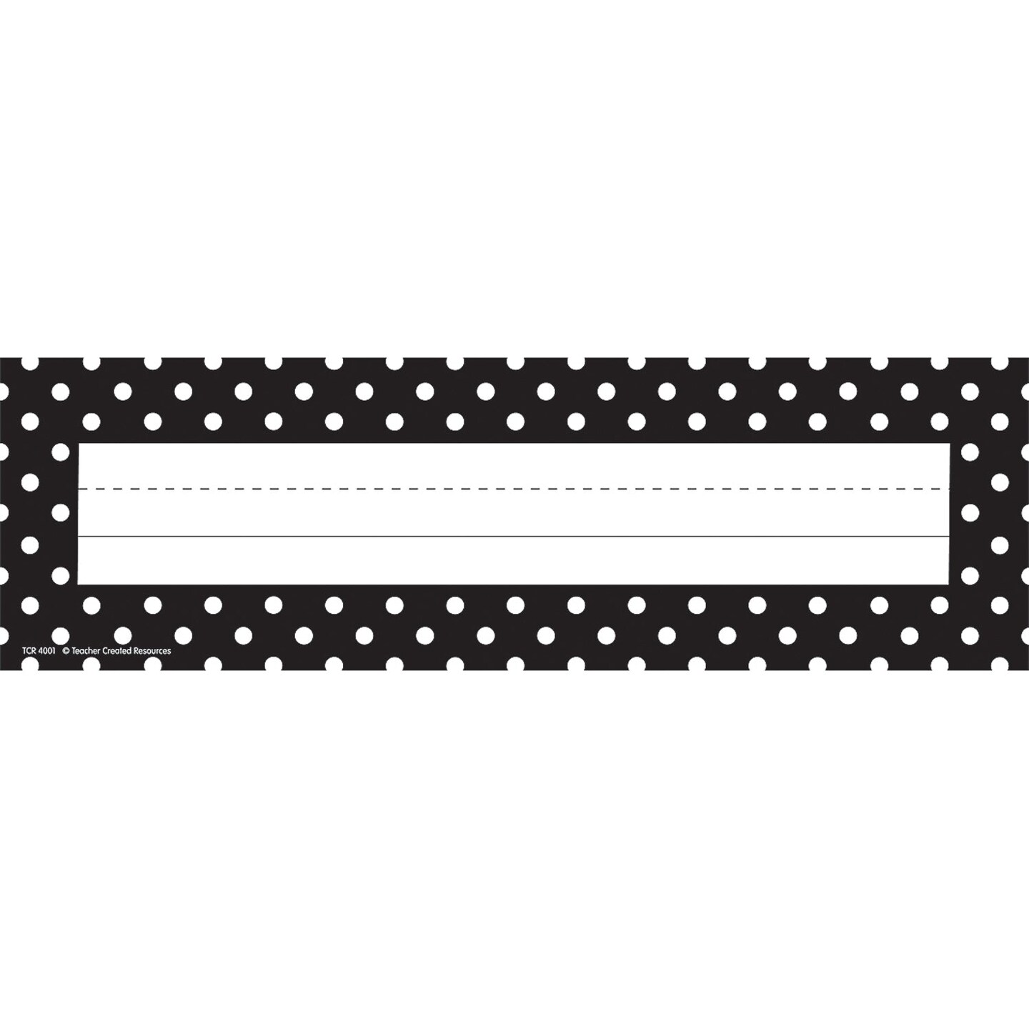 Black Polka Dots Flat Name Plates, 36 Per Pack, 6 Packs | Michaels