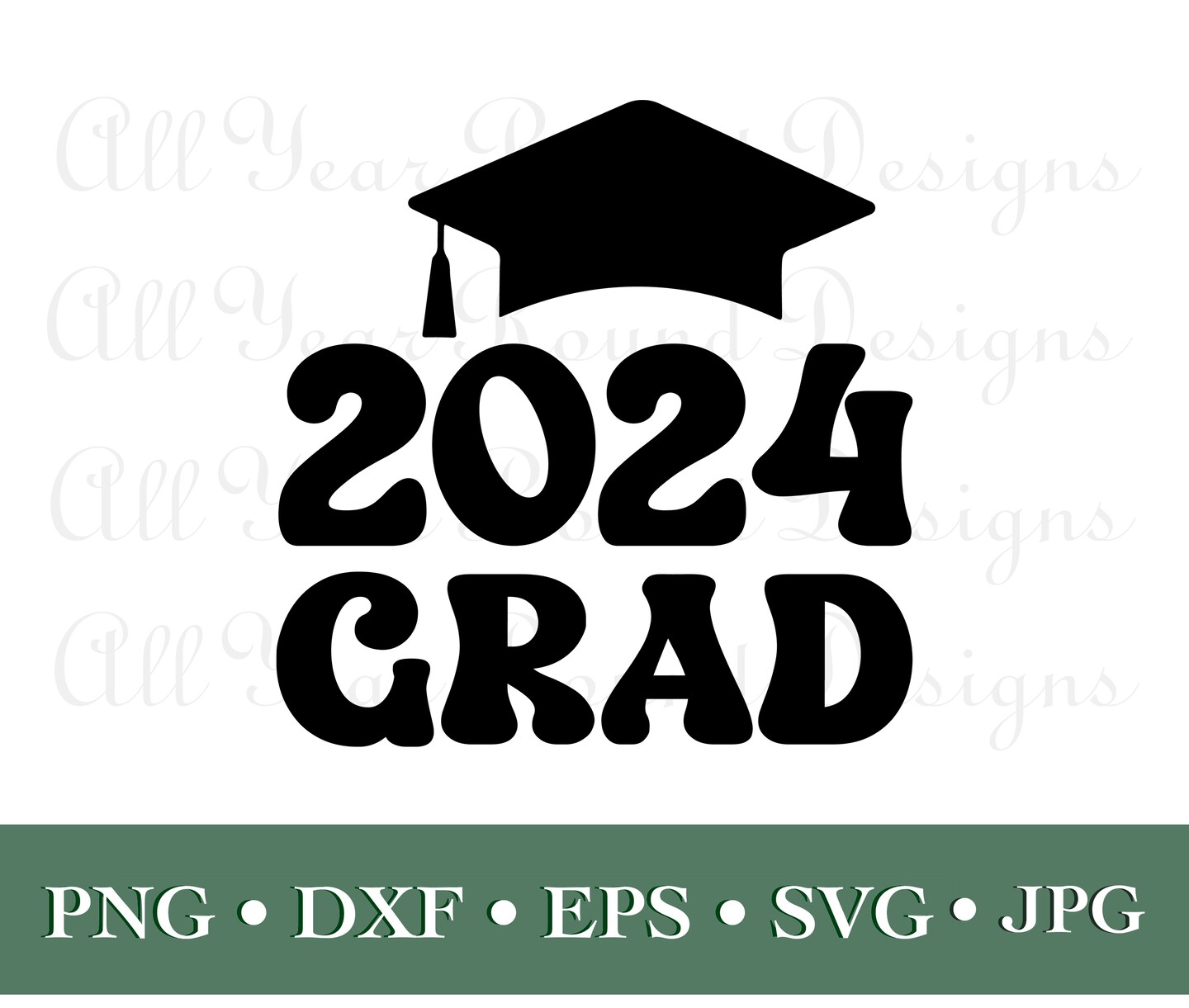 Graduation Decor SVG PNG DXF EPS JPG File Bundle Digital Download ...