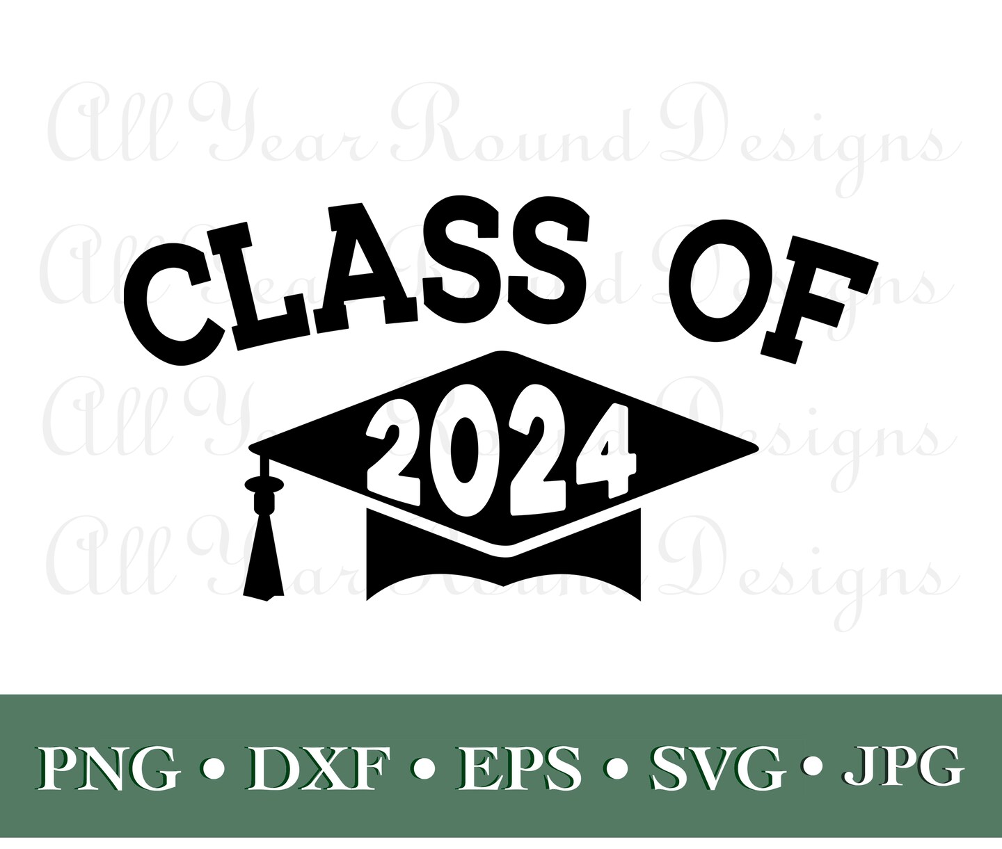 Graduation Decor SVG PNG DXF EPS JPG File Bundle Digital Download ...
