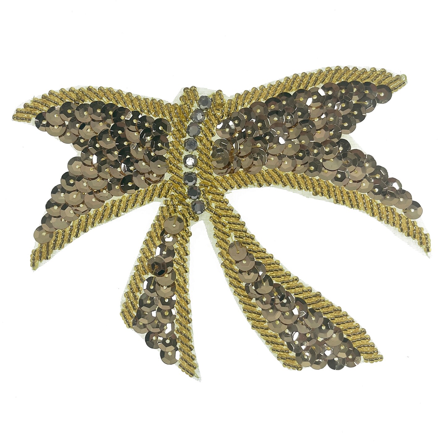 Knotted Bow Sequin Applique/Patch 5" x 4" | Michaels