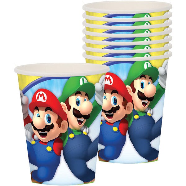 Designware Super Mario Brothers Drink Cups ( 8 ct. ) 9oz | Michaels