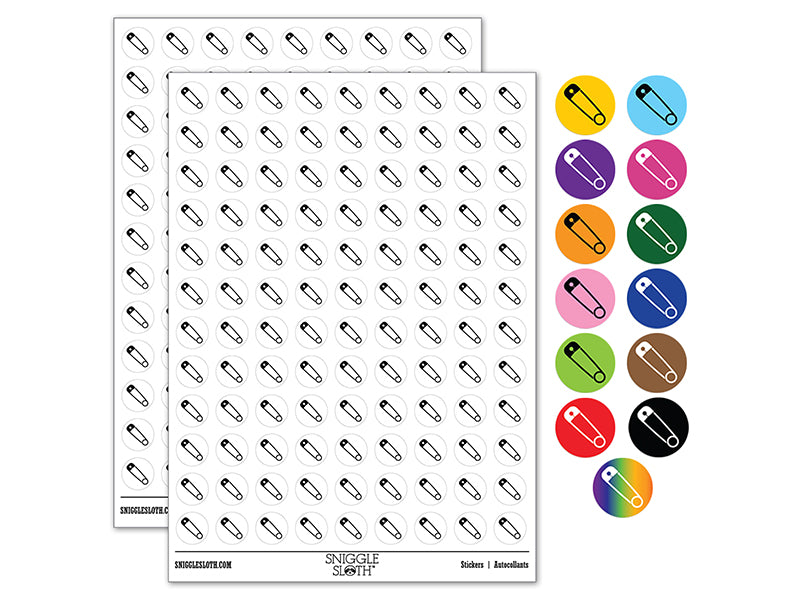 Safety Pin 200+ 0.50" Round Stickers | Michaels