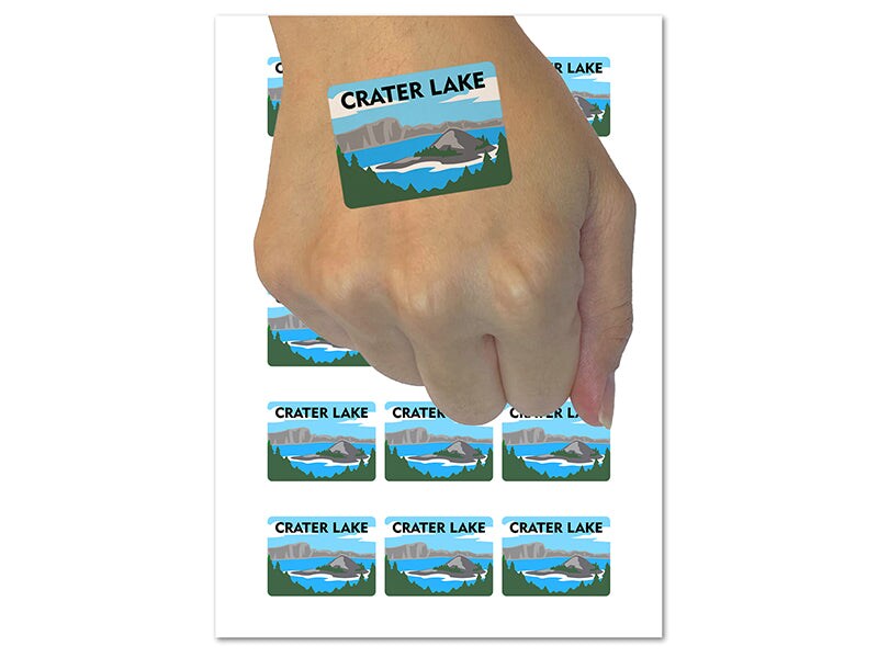 Destination Crater Lake National Park Temporary Tattoo Water Resistant ...