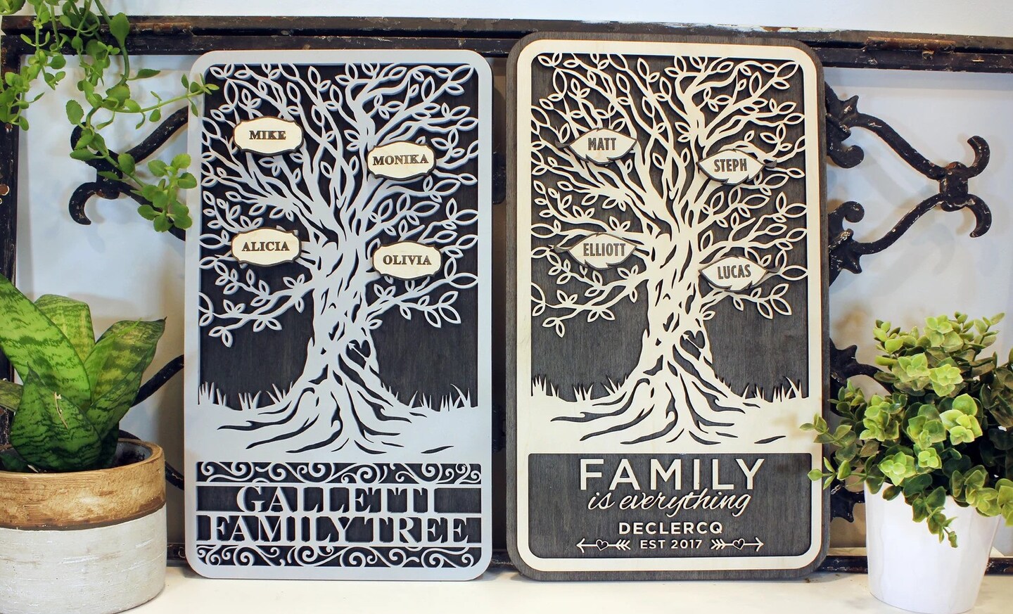 🌳 Introducing Our Laser Cut Handcrafted Wooden Family Tree 🌳Fully ...
