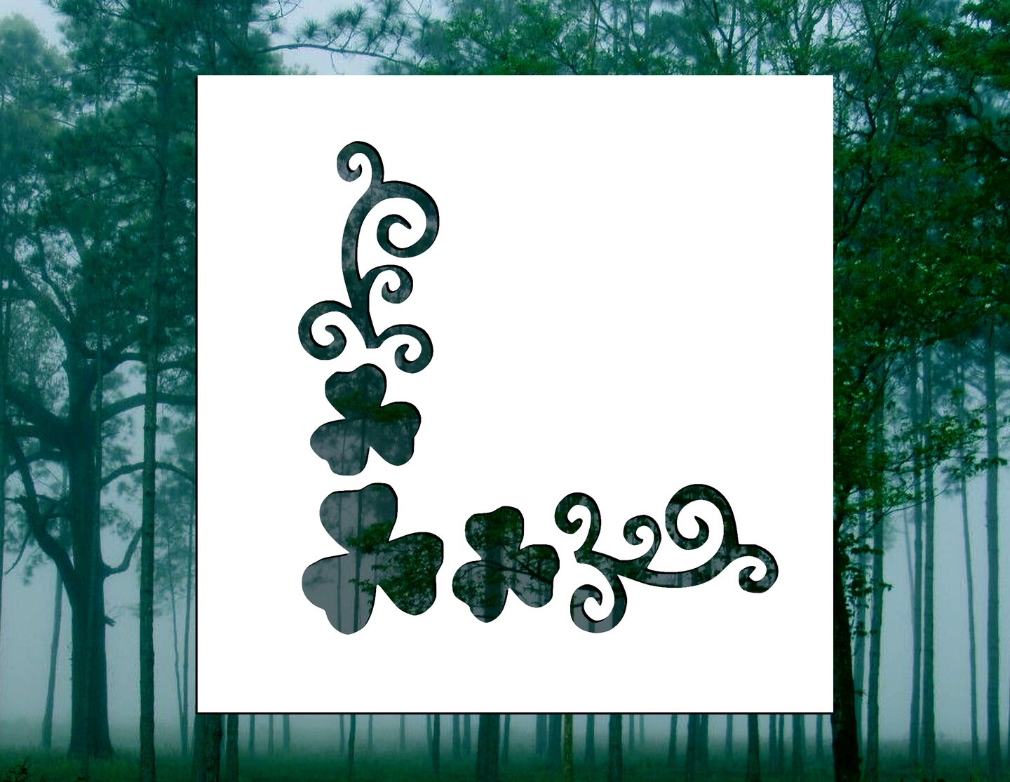 Shamrock Corner Reusable Stencil (Many Sizes) | MakerPlace by Michaels