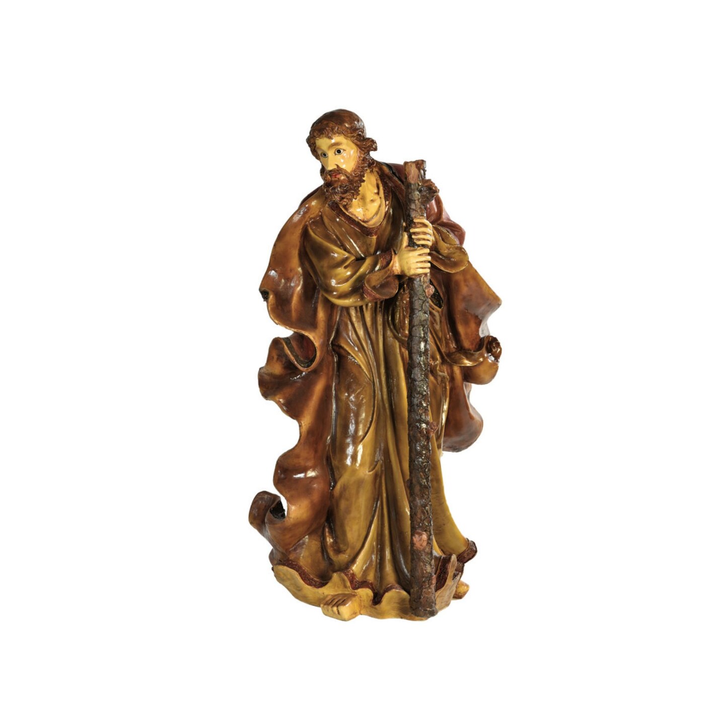 Barcana 40.5" Brown and Ivory Joseph Christmas Nativity Figurine | Michaels
