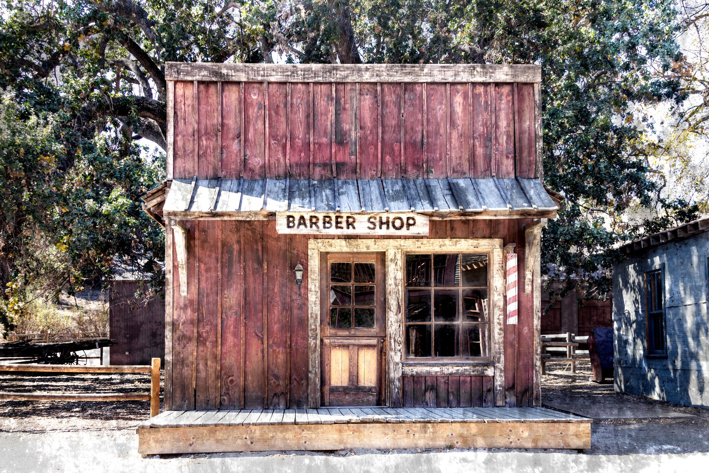 Western Barber Shop, Paramount Ranch Western town, Abandoned Places ...