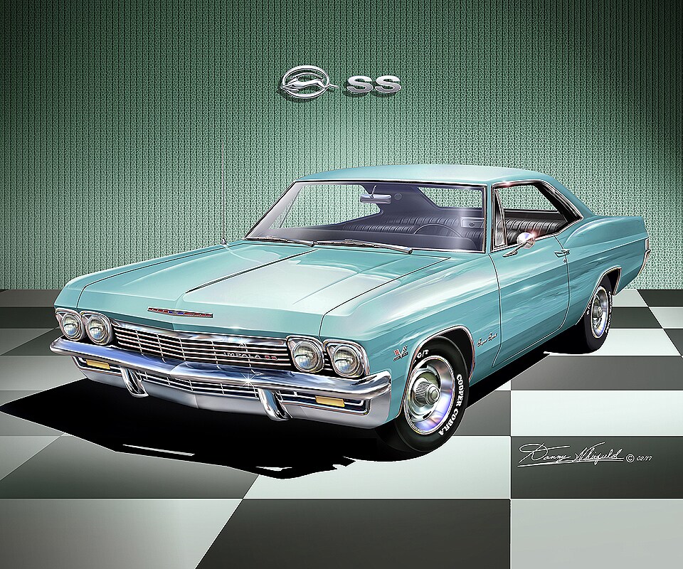 1965 Chevrolet Impala SS - Artesian Turquoise with Corvette wheels ...