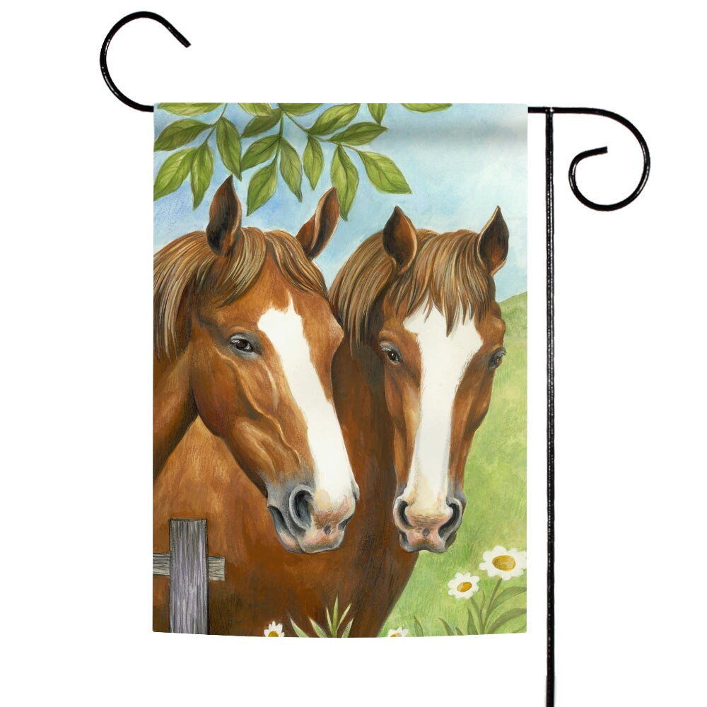 Twin Horses Decorative Spring Flag | Michaels