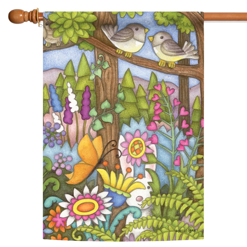 Enchanted Forest Decorative Flower Flag | Michaels