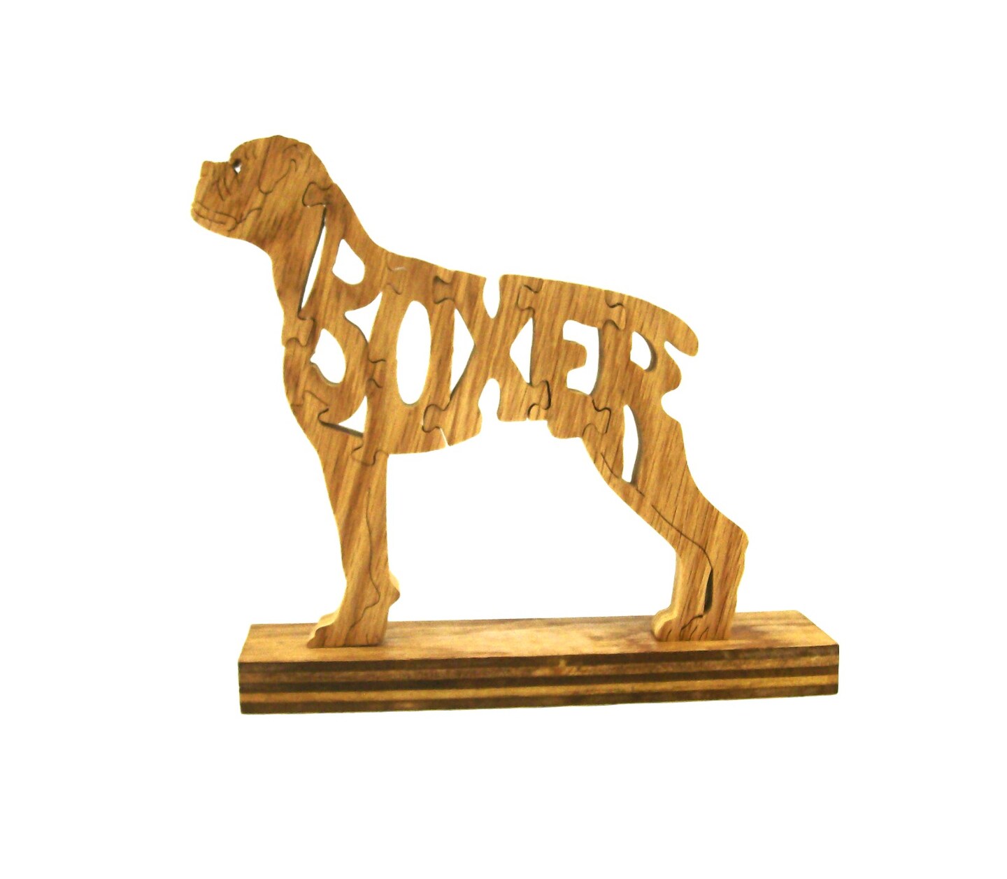 boxer dog puzzle, wooden Boxer dog puzzle, wooden dog puzzle, wooden ...